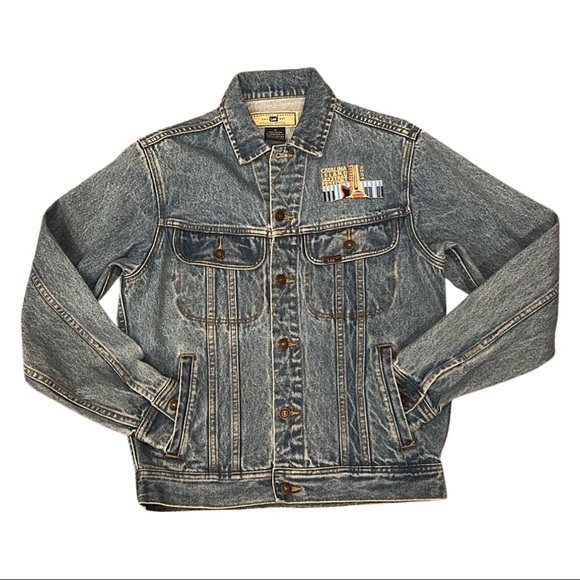 Lee | Jackets & Coats | Lee Jean Jacket Embroidered Catalina Island ...
